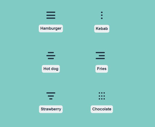 10 Hamburger Menu Examples CSS Only 