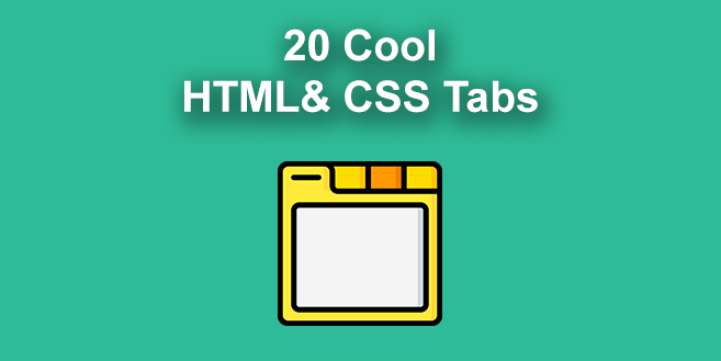 20 Cool HTML CSS Tabs Examples 