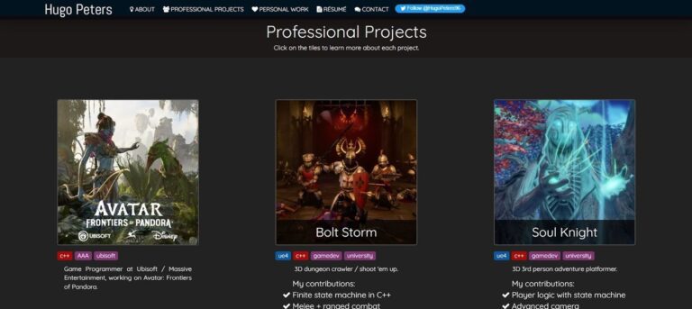 How to Make Your Game Design Portfolio [+ 13 Examples] - Alvaro Trigo's Blog