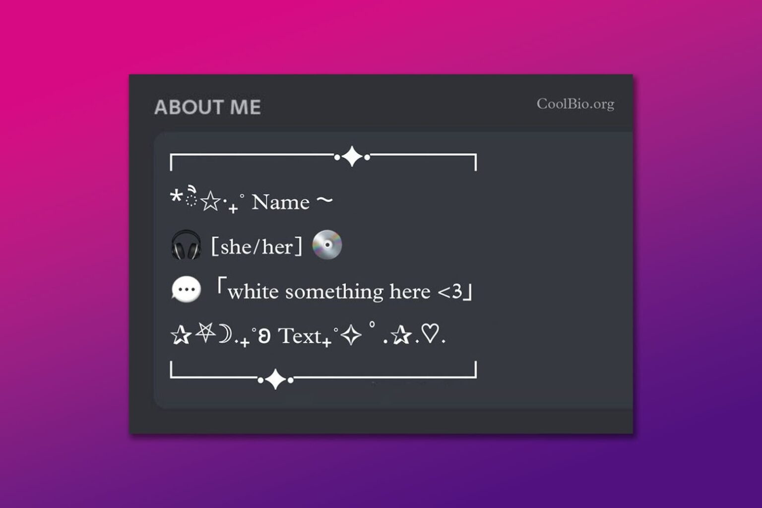 20+ Discord Bio Templates [ Copy & Paste] - Alvaro Trigo's Blog
