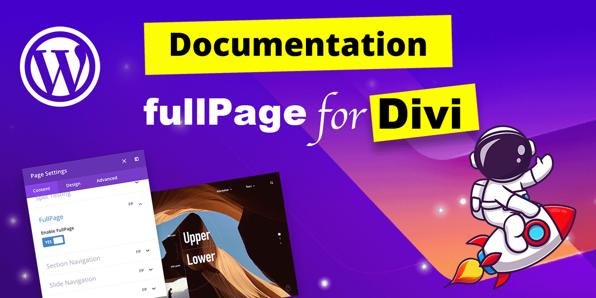 fullpage.js Docs for Divi - WordPress Plugin