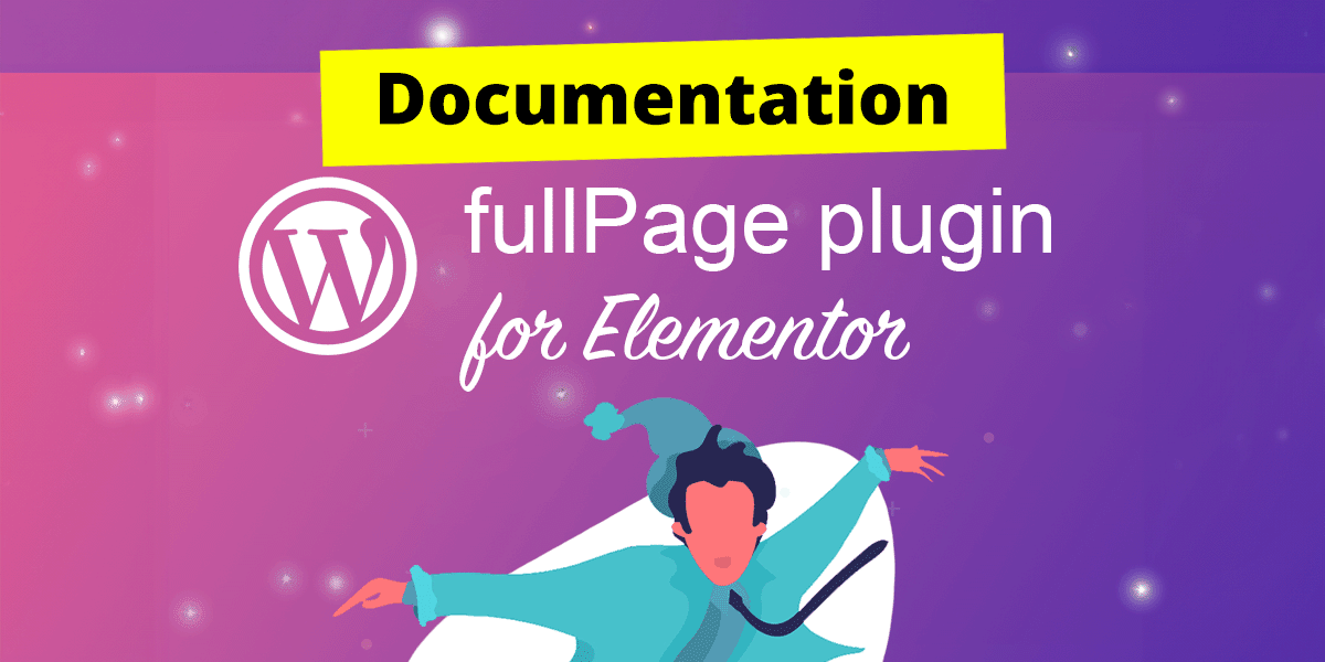 fullpage.js Docs for Elementor - WordPress Plugin